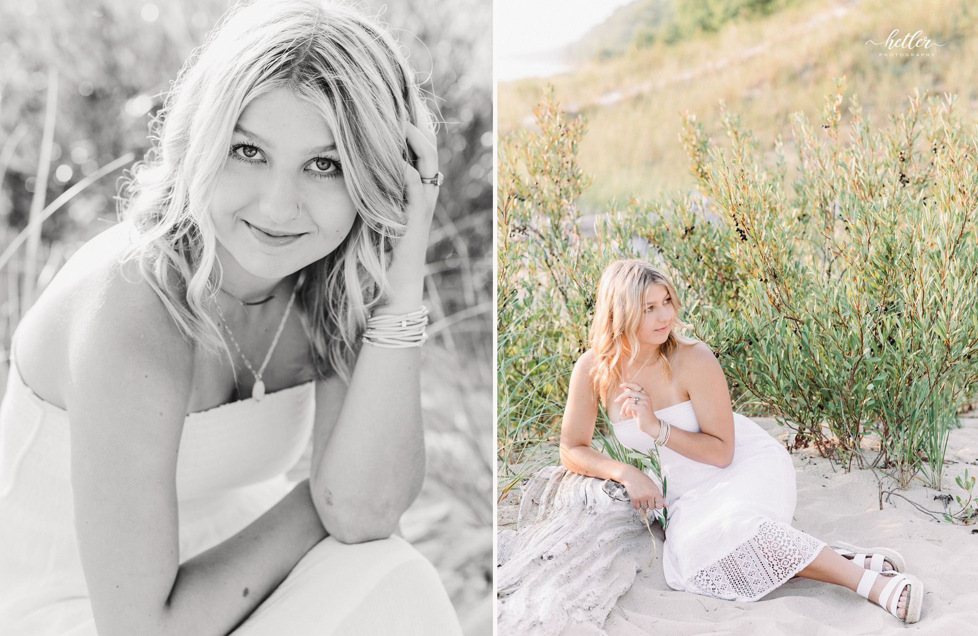 Lake Michigan Senior Photos | Kellie Hetler Photography